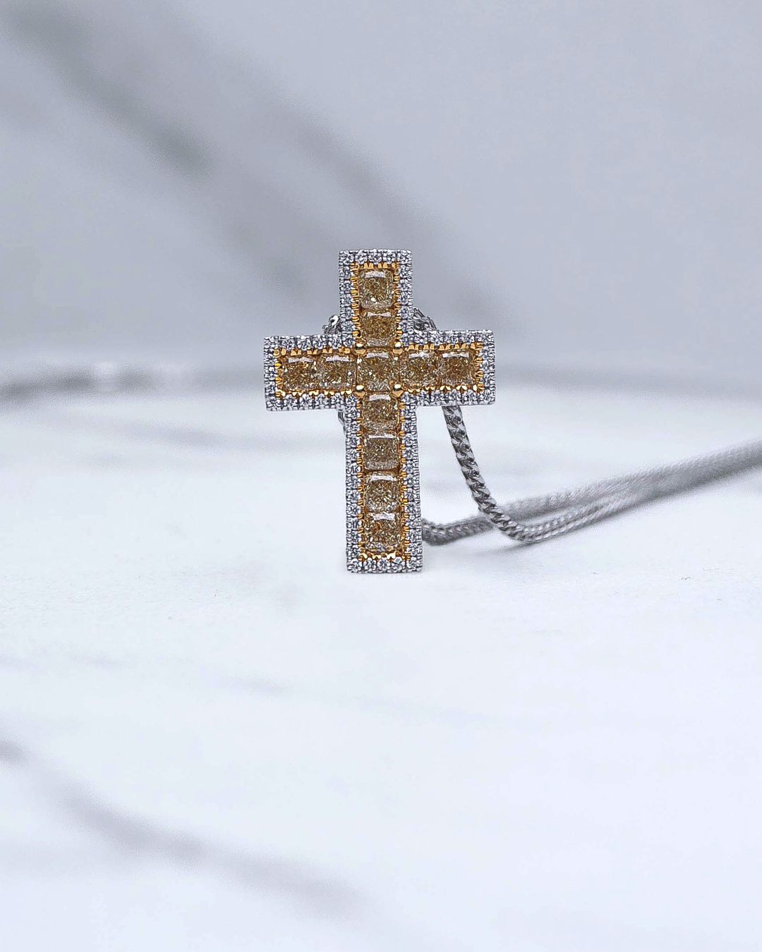 Yellow Diamond Cross – The Diamond Studio